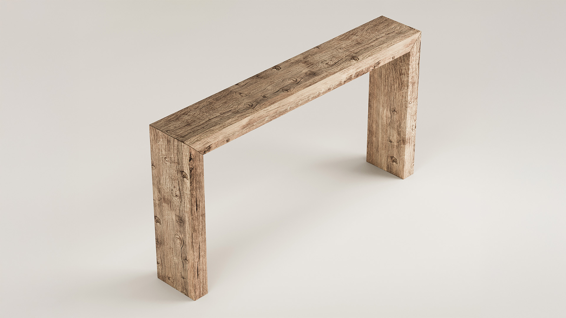 Sartre | Rustic Oak Console | Oakâme